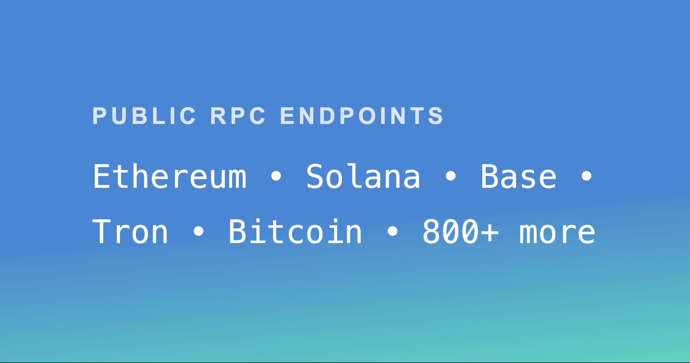 Ethereum Public RPC Endpoints and Free Ethereum Nodes